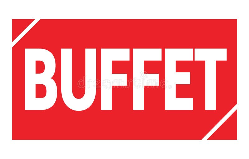BUFFET Text Written on Red Stamp Sign Stock Illustration - Illustration ...