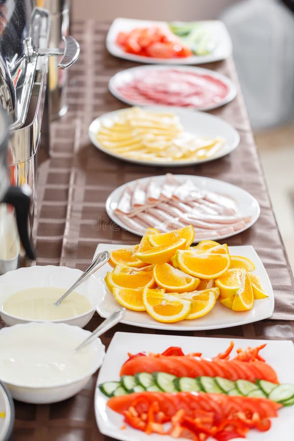 Buffet Trays Heated Ready for Service. Breakfast in Hotel Smorgasbord ... Buffet Trays Heated Ready for Service. Breakfast in Hotel Smorgasbord ...