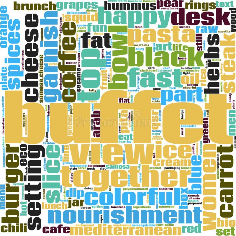 Word Buffet Stock Illustrations – 73 Word Buffet Stock Illustrations ...