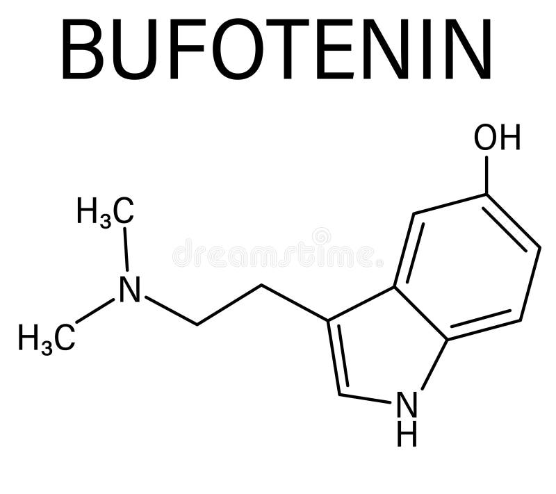 Bufotenin Molecule, Molecular Structure, Tryptamine Derivative, Ball ...