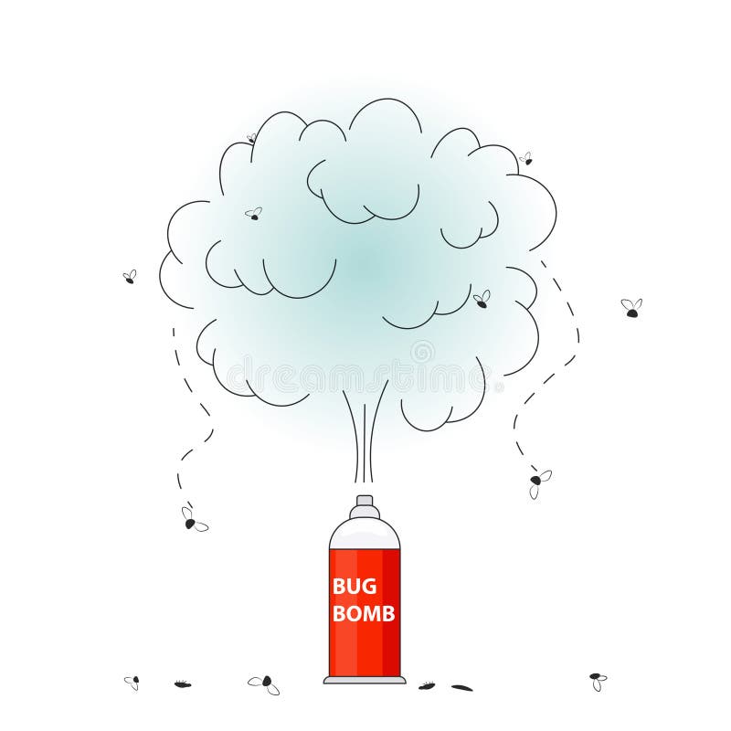 Bug bomb icon stock vector. Illustration of gardening - 124181777