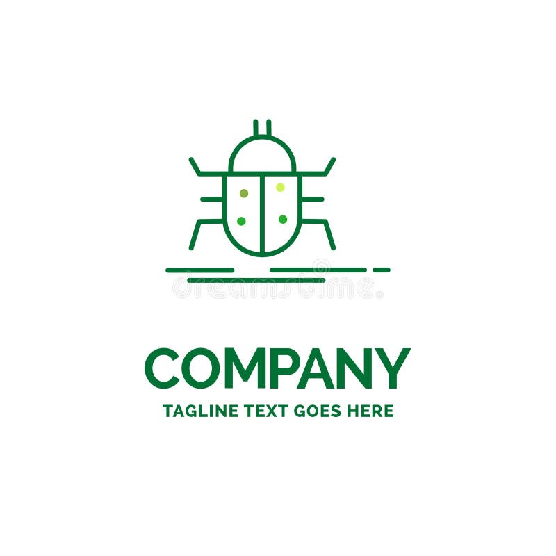 Bug, Bugs, Insect, Testing, Virus Flat Business Logo Template Stock ...