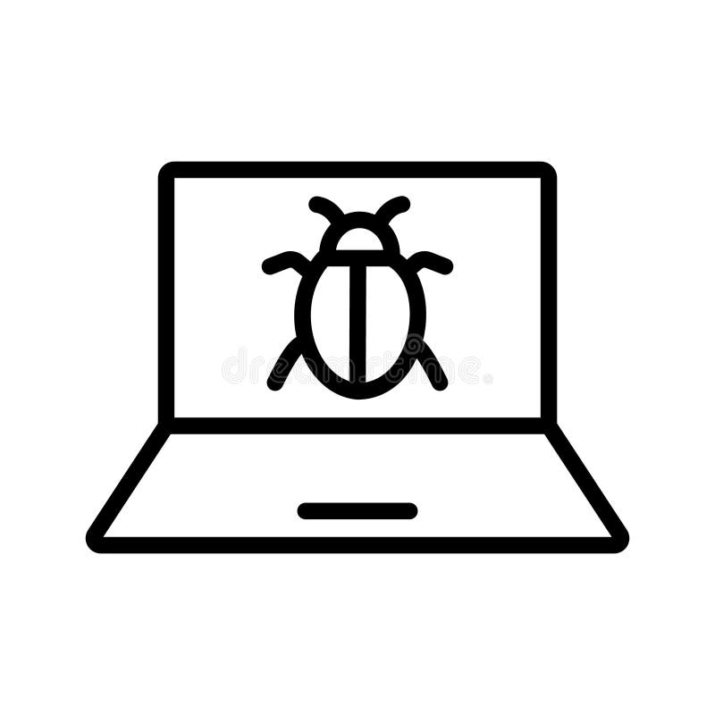 Bug Check Vector Icon Which Can Easily Modify or Edit Stock Vector ...