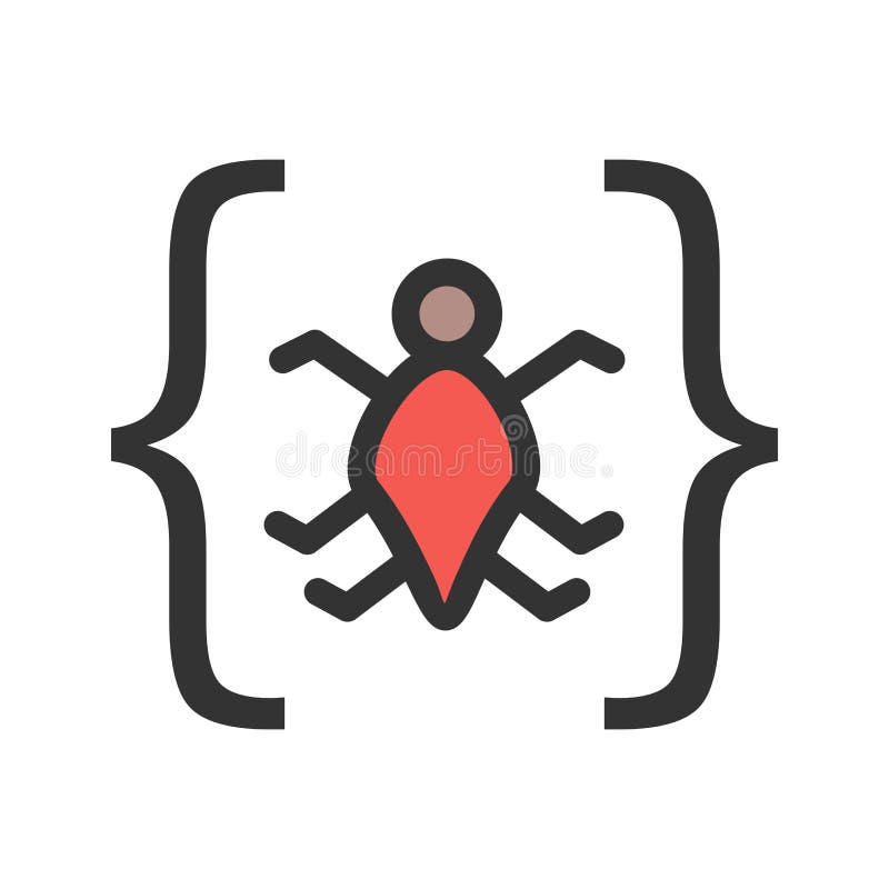 Program Code Bug Technology Coding Flat 3d Isometric Vector Stock Vector Illustration Of