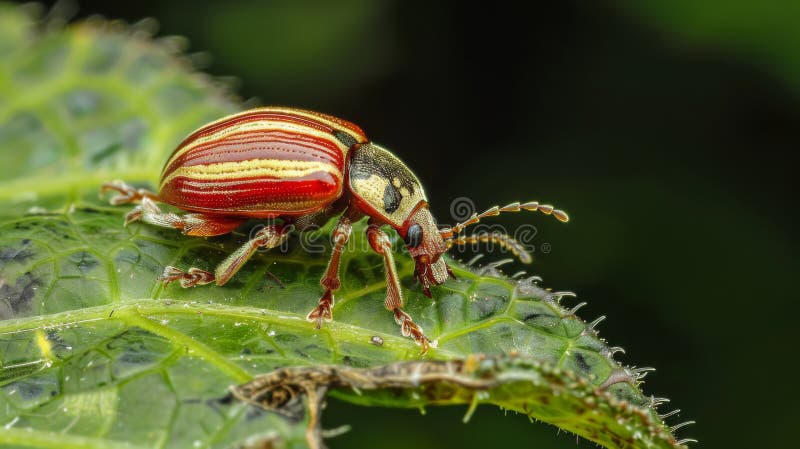 Bug Crawling on Leaf stock photo. Image of green, fauna - 313452946