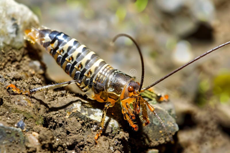 Bug Crawling on Rock stock photo. Image of tiny, nature - 313028508