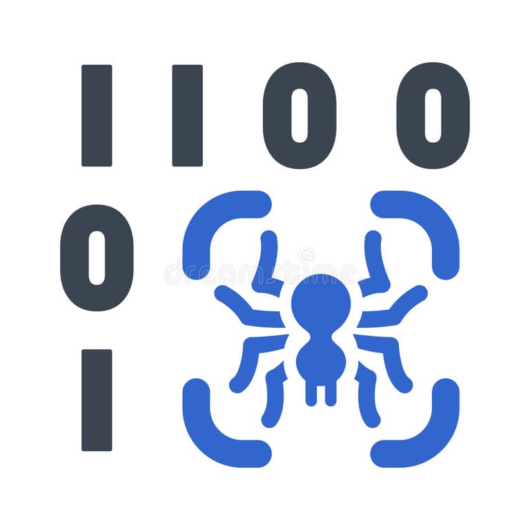 Bug detection icon stock vector. Illustration of beautiful - 351613012