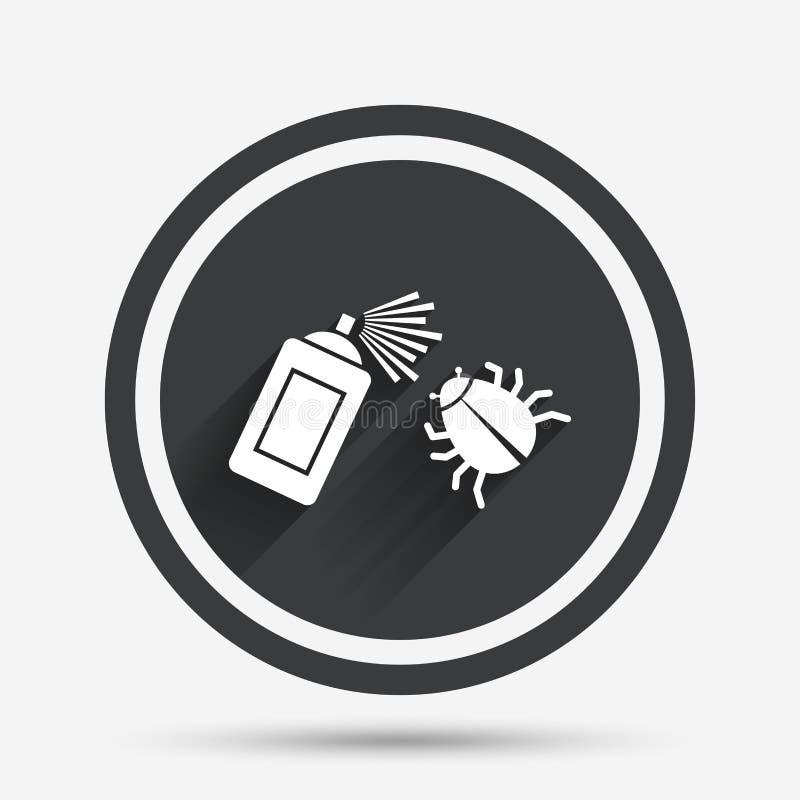 Bug Disinfection Sign Icon. Fumigation Symbol Stock Vector ...