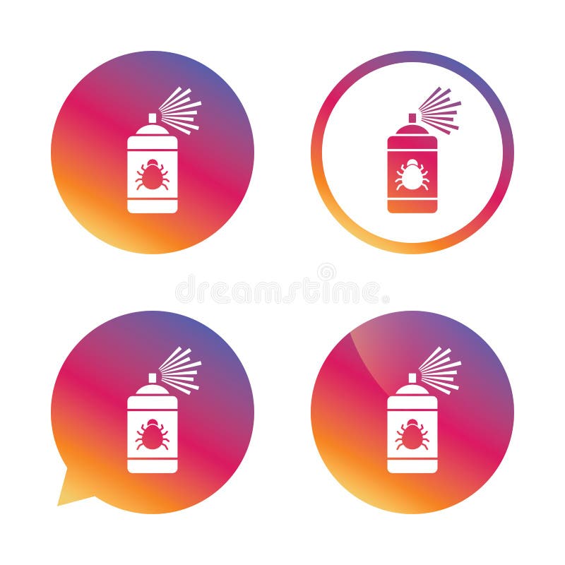 Bug Disinfection Sign Icon. Fumigation Symbol Stock Vector ...