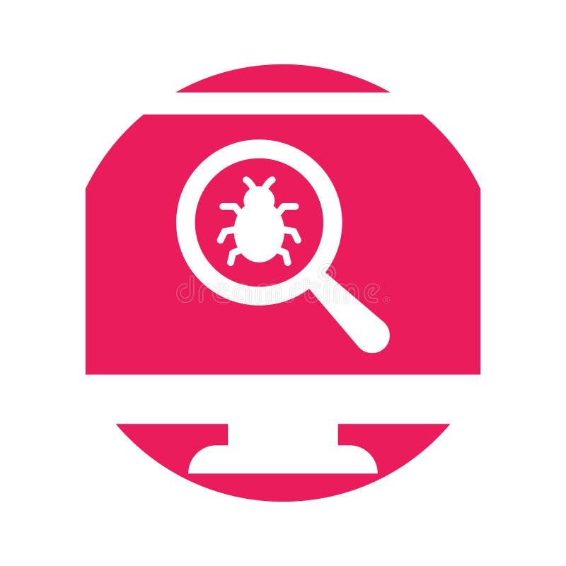 Bug Finder Glyph Background Vector Icon Which Can Easily Modify or Edit ...