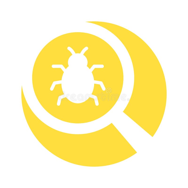 Bug Finder Glyph Background Vector Icon Which Can Easily Modify or Edit ...
