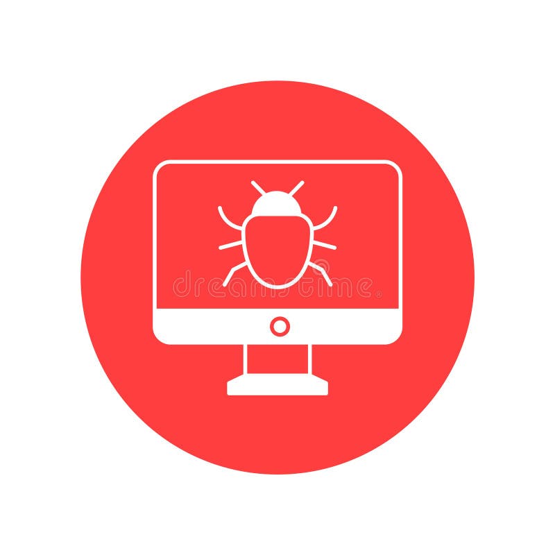 Bug Finder Vector Icon with Trendy Background Colors that Can Easily ...