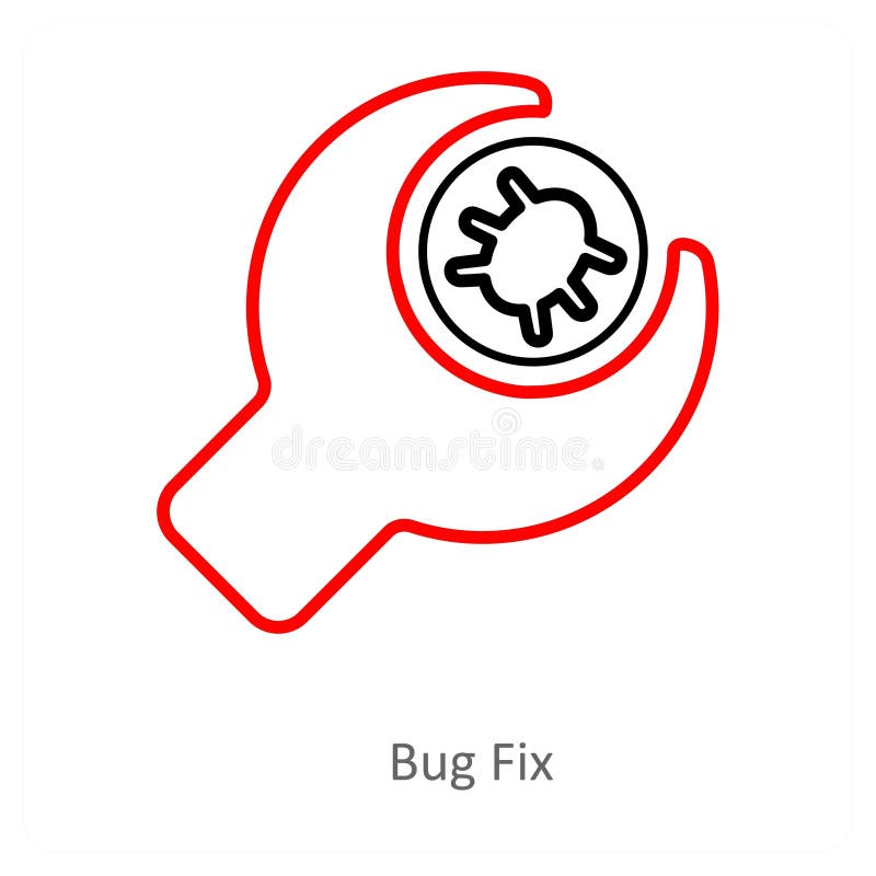 Bug Fix stock illustration. Illustration of design, concept - 339790303