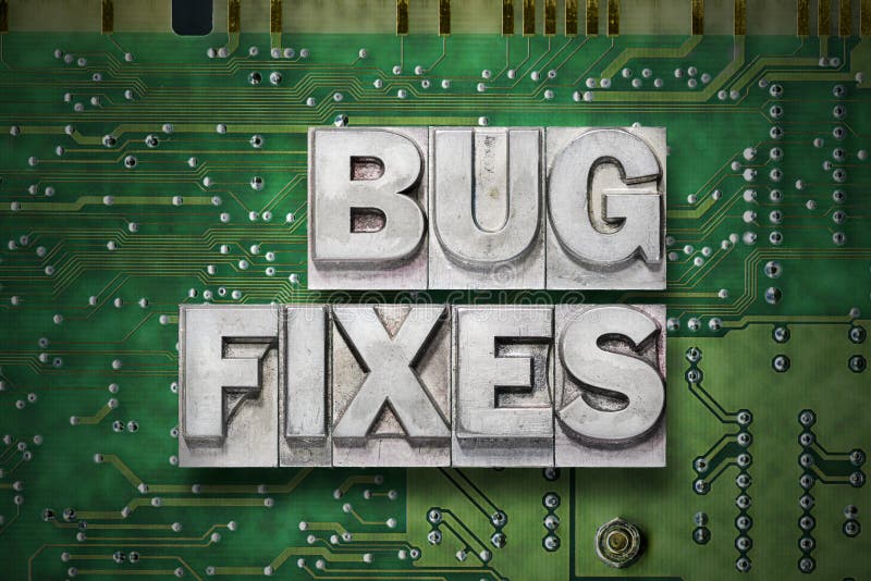 Bug fixes green pc board stock photo. Image of circuit - 104706560