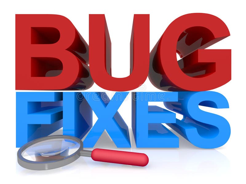 Bug fixes on white stock illustration. Illustration of background ...