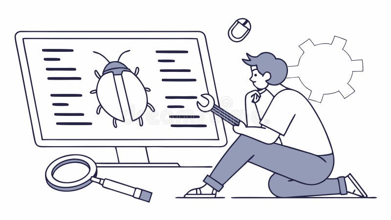 Bug Fixing Software Development, Code Debugging it Solution, Vector ...