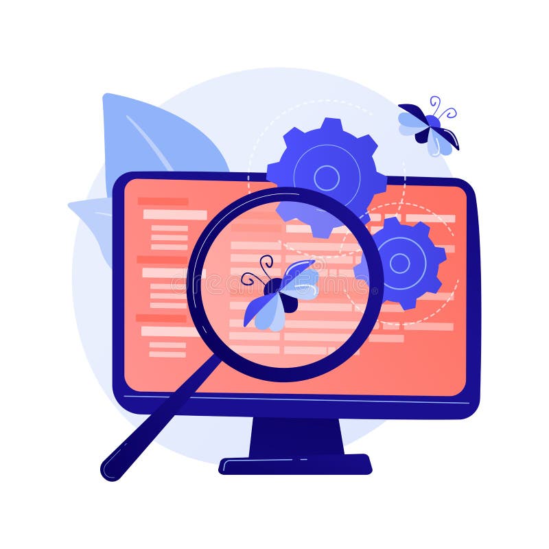 Bug Fixing and Software Testing Vector Concept Metaphor. Stock Vector ...