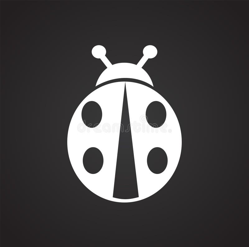 Bug Icon on Black Background for Graphic and Web Design, Modern Simple ...