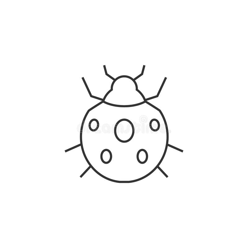 Outline icon - Bug stock vector. Illustration of linear - 193510149