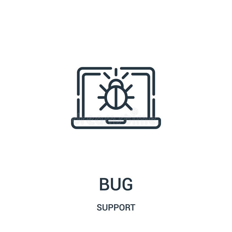 Ladybug Icon Vector from Wildlife Collection. Thin Line Ladybug Outline Icon Vector Illustration ...