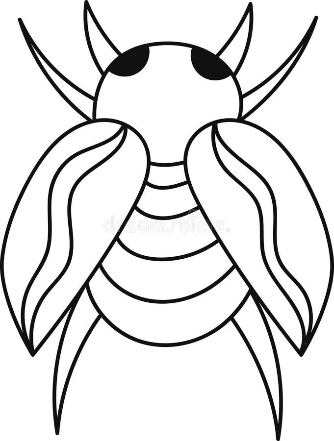 Bug Insect Lined stock vector. Illustration of wildlife - 308098674