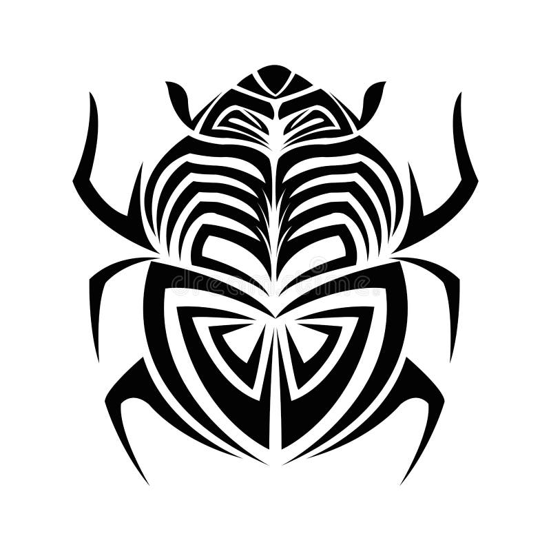 Bug Insect Tattoo Animal Design Stock Vector - Illustration of ...