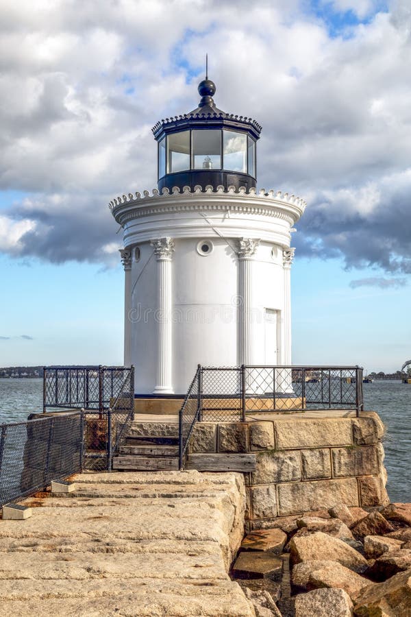 Bug Light Lighthouse - Portland, Maine Stock Image - Image of metal ...