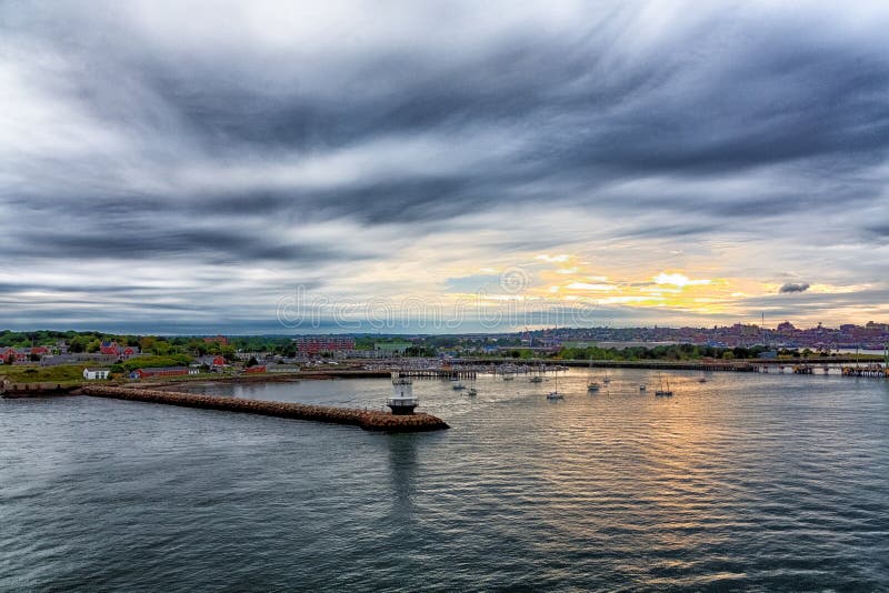 Bug Lighthouse in Portland stock photo. Image of atlantic - 129332856