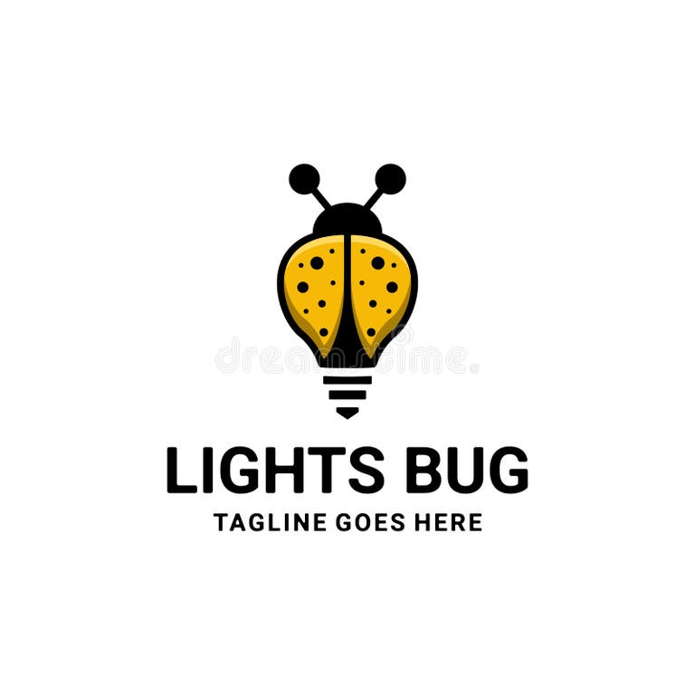 Bug and lights stock vector. Illustration of innovation - 215656039