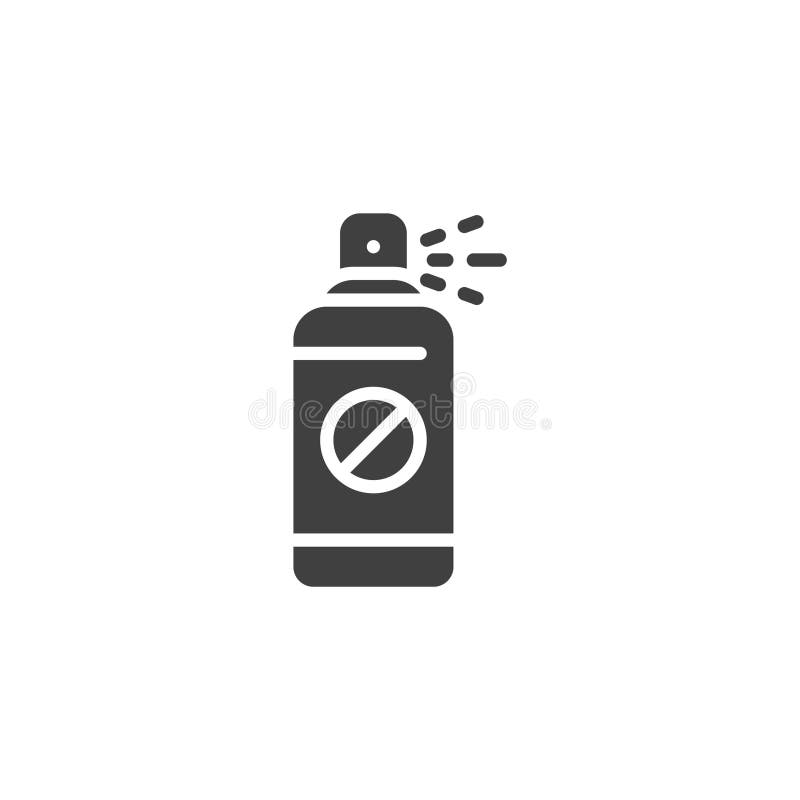 Bug Repellent Spray Vector Icon Stock Illustration - Illustration of ...