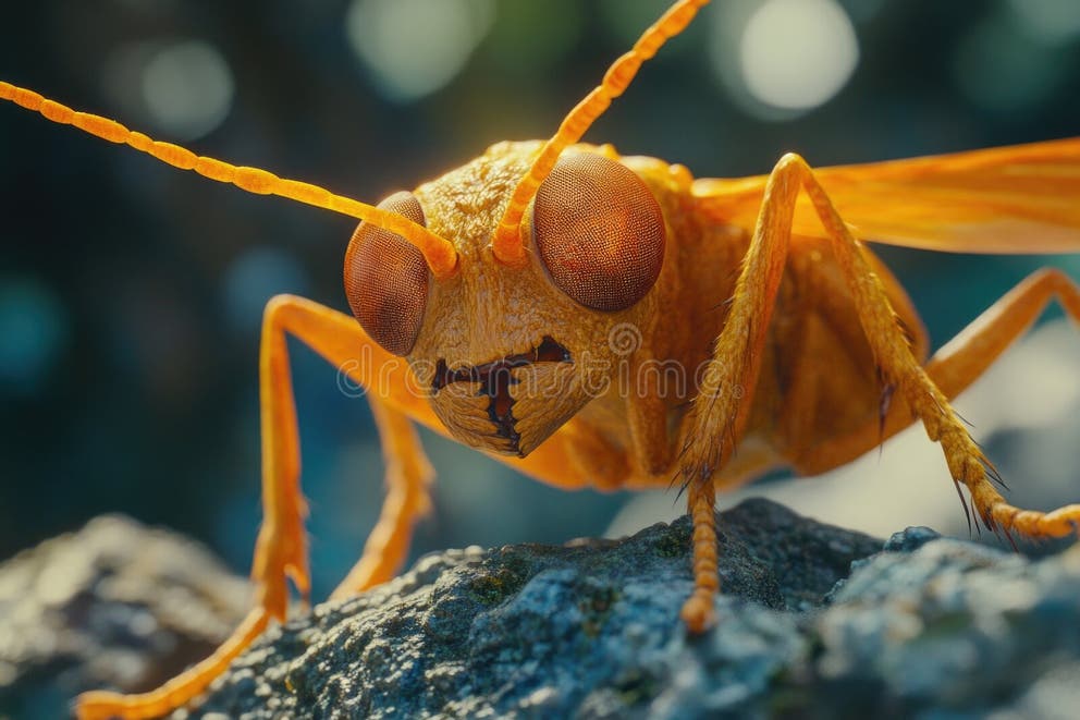 Bug on Rock stock photo. Image of stone, creature, tiny - 378701712