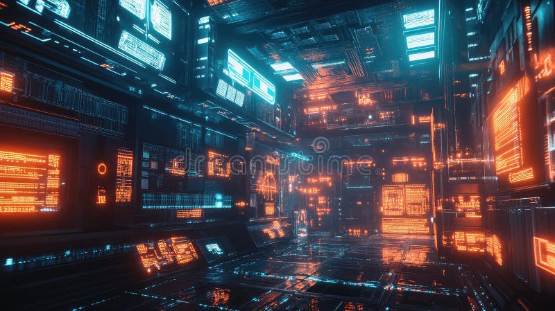 Bug Sci Fi Style Simulation Screen Malfunction Stock Illustration ...