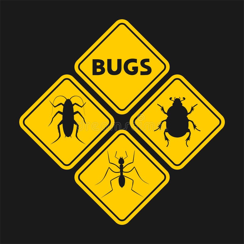 Bug sign design stock vector. Illustration of beetle - 213685764