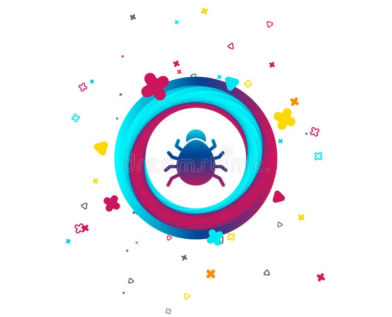 Bug Sign Icon. Virus Symbol. Software Bug Error Stock Vector ...