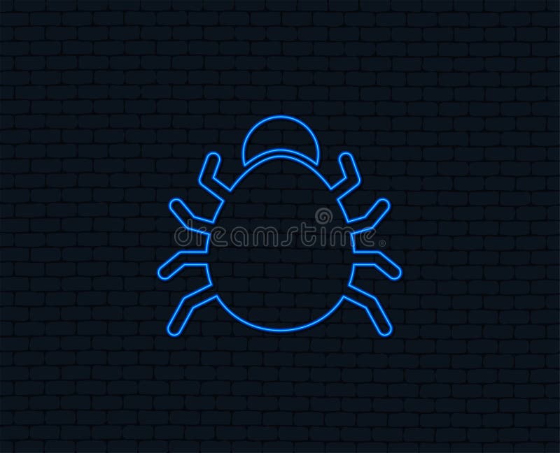 Bug Sign Icon. Virus Symbol. Software Bug Error Stock Vector ...