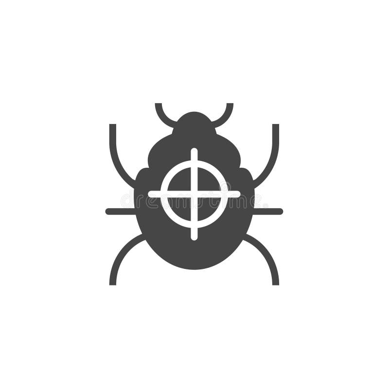 Bug Spray Icon, Filled Flat Sign, Solid Pictogram Isolated on Black ...