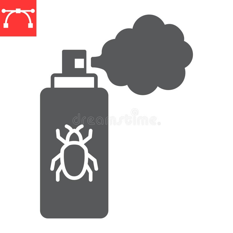 Bug spray glyph icon stock vector. Illustration of pesticide - 298260166