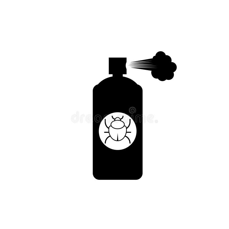 Bug Spray Icon, Filled Flat Sign Isolated on White Background Stock ...