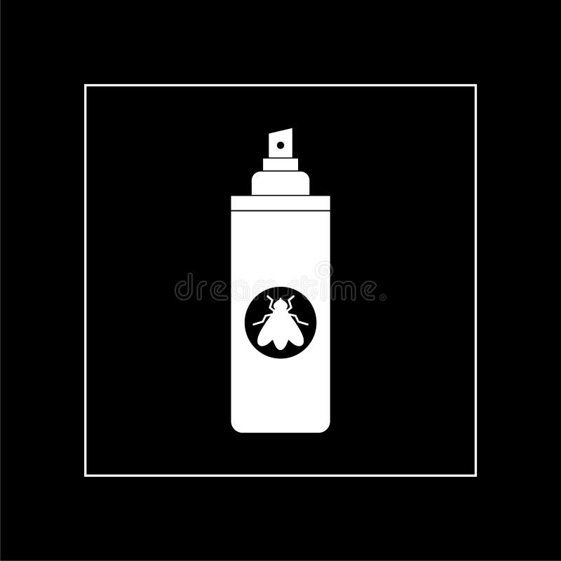Bug Spray Icon, Filled Flat Sign, Solid Pictogram Isolated on Black ...