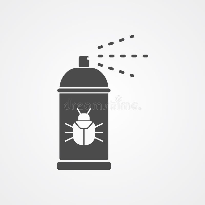Bug Spray Vector Icon Sign Symbol Stock Vector - Illustration of bedbug ...