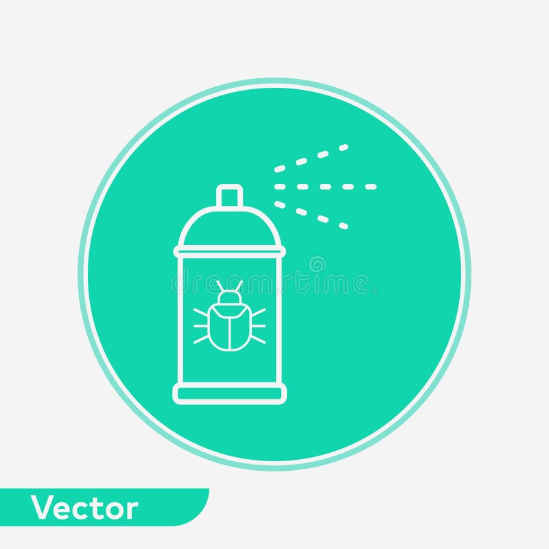 Bug Spray Vector Icon Sign Symbol Stock Vector - Illustration of ...