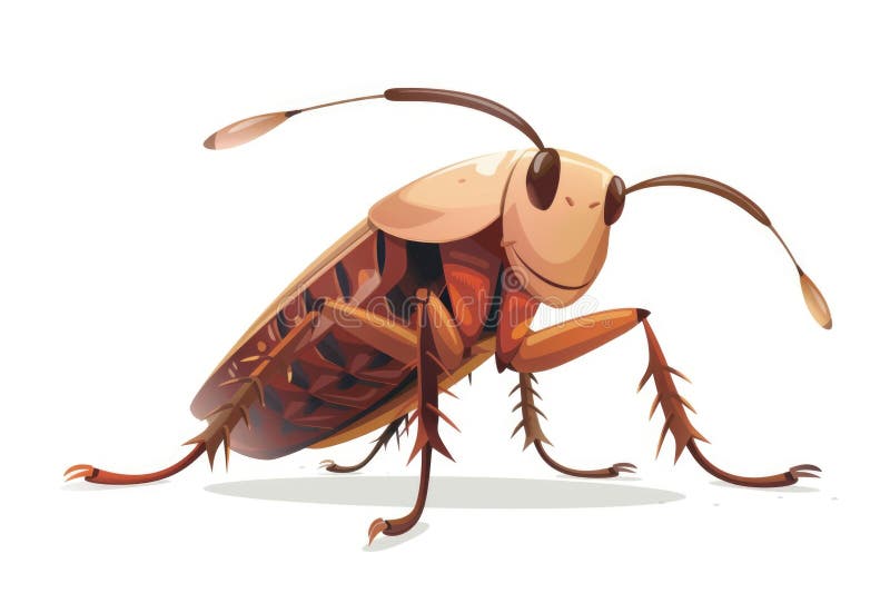 A Bug Standing on a White Surface, Suitable for Various Projects Stock ...