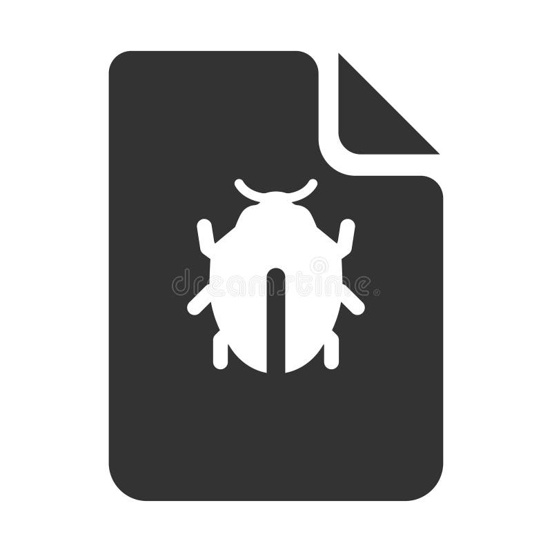 Bug testing report icon stock vector. Illustration of meticulously ...