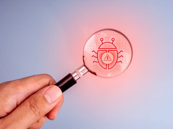 Bug Tracking, Email Spam and Virus Computer, Internet Security Concept ...