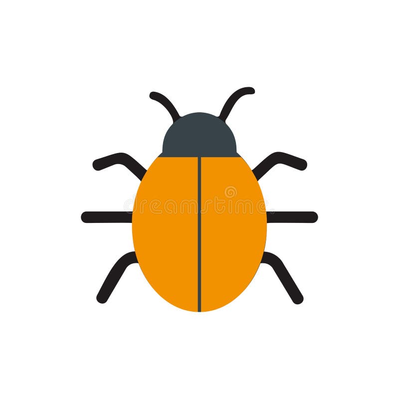 Bug Virus Alert Isolated Icon Stock Vector - Illustration of organism ...