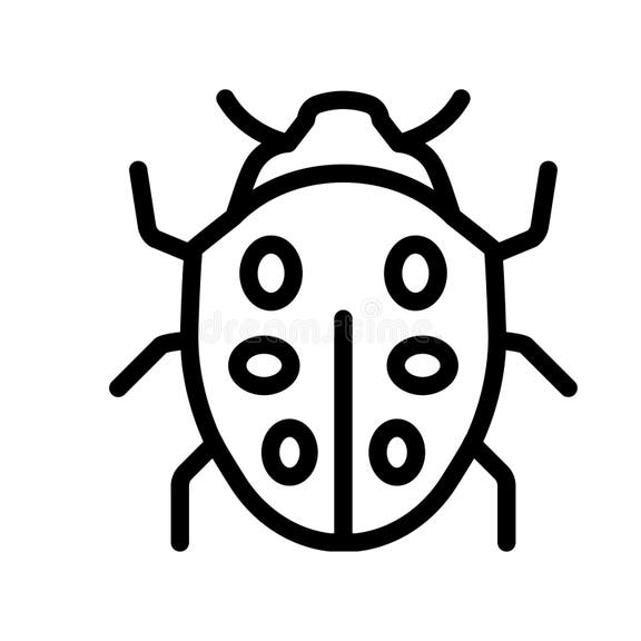 Bug, Virus icon stock illustration. Illustration of spam - 365646857