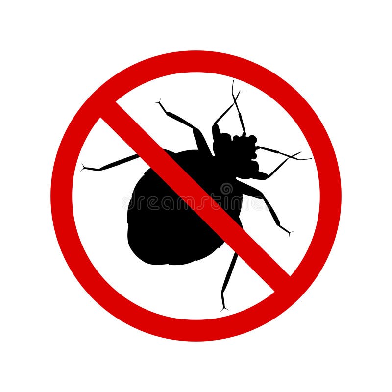 Stop Insect Ban Sign with Red Cross Circle and Bug Inside Vector Set ...