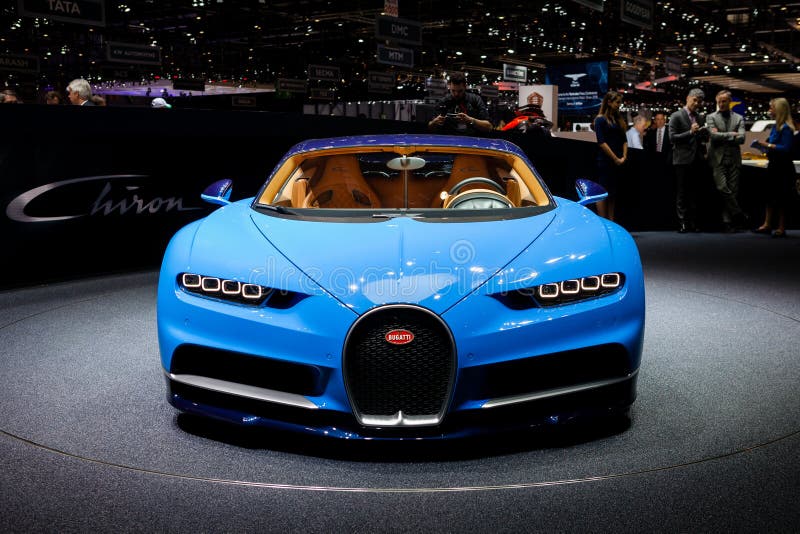 Bugatti Chiron in Geneva editorial image. Image of elegant - 68077050