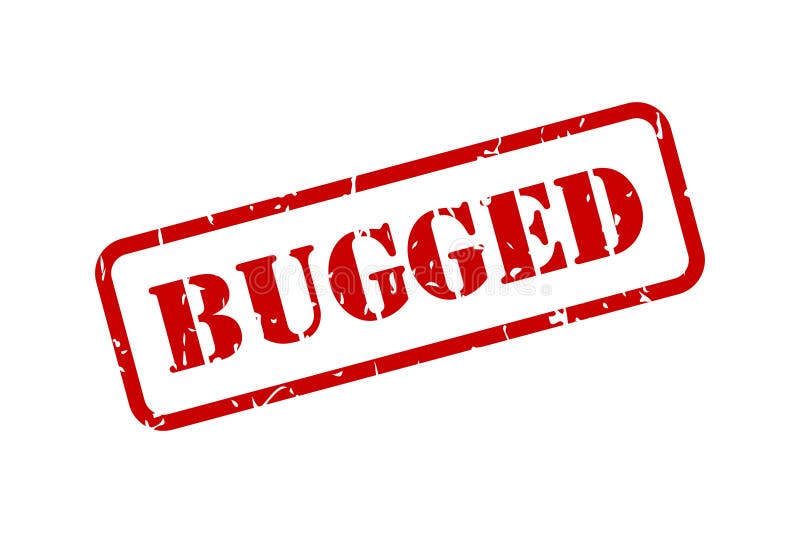 Bugged Rubber Stamp Vector stock vector. Illustration of rubber - 343505506