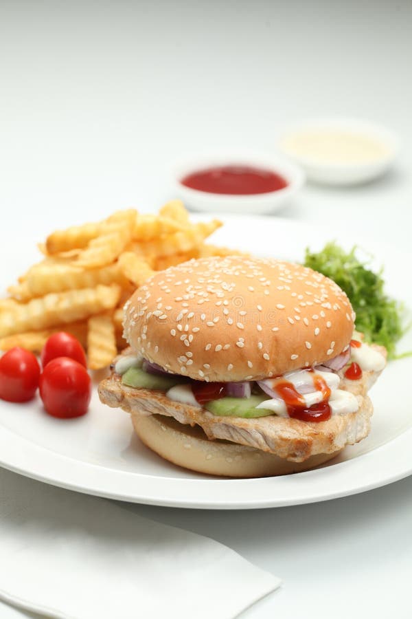 Bugger stock image. Image of salad, brown, vegetable - 32397149